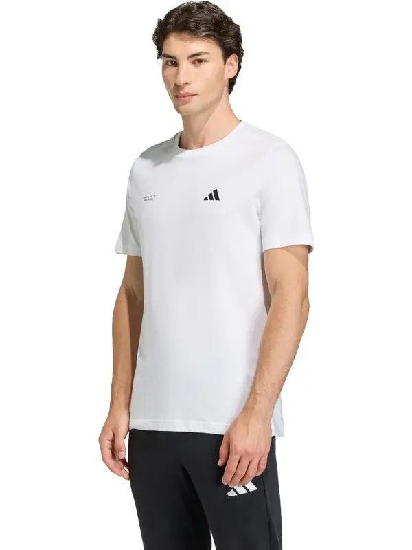 Adidas Soccer Slogan Graphic T-shirt - White
