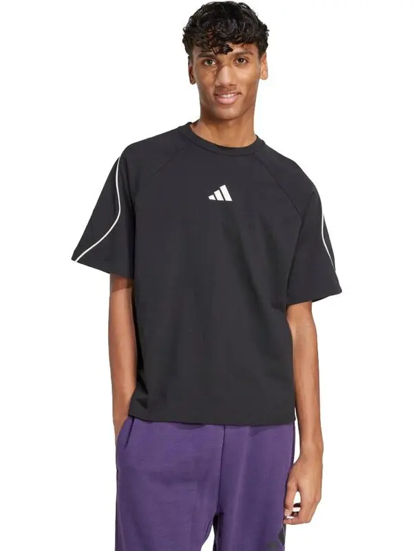 Adidas Stadium Tee - Black / Off White
