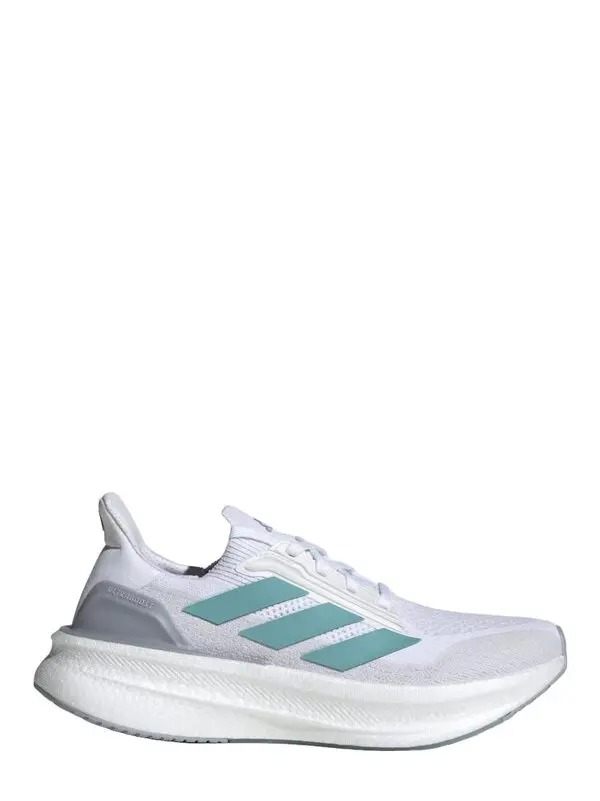 Adidas Ultraboost 5x Athletic Sneakers - Cloud White / Mint Ton / Glow Purple