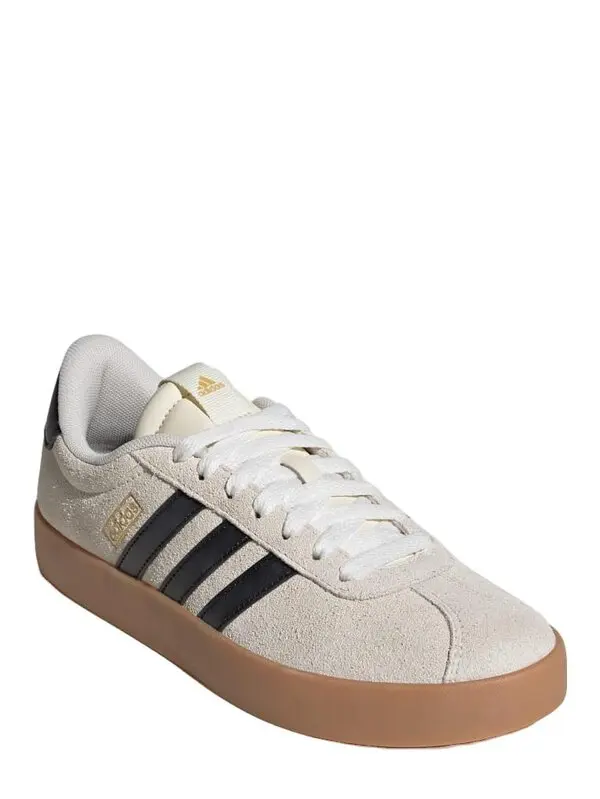 Adidas Vl Court 3.0 Sneakers - Cream White / Core Black / Gold Metallic