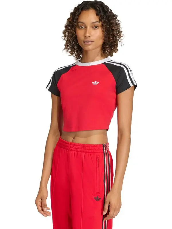 Adidas Sst Baby Tee - Better Scarlet / Black / White