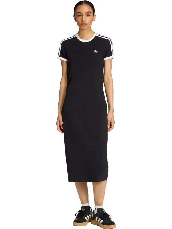 Adidas Slim 3-stripes T-shirt Dress - Black / White