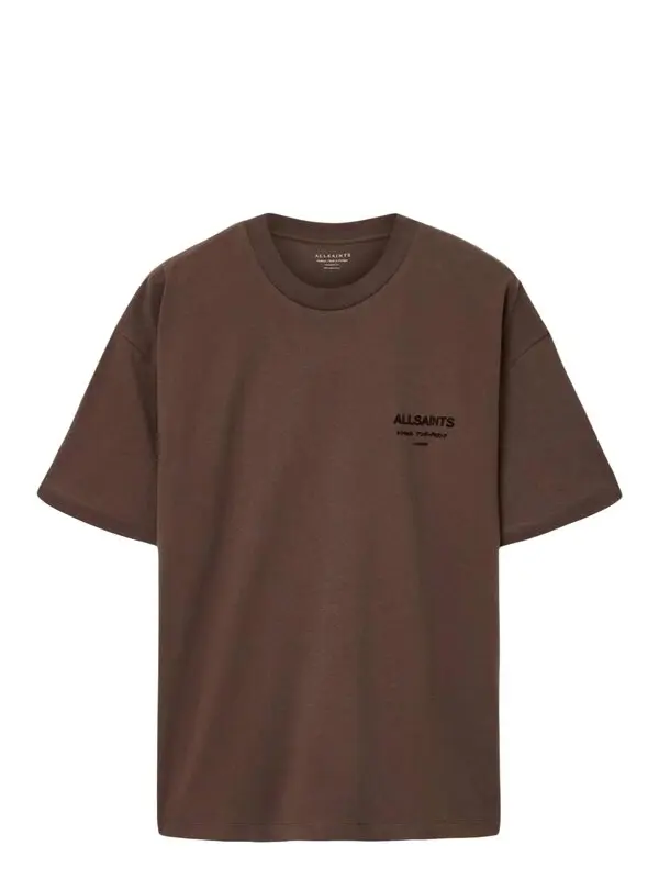 ALLSAINTS Organic Cotton Xander Oversized T-shirt - Brown