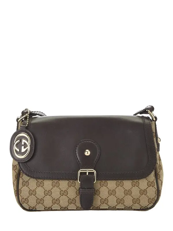 Gucci Original Gg Sukey Crossbody - Brown
