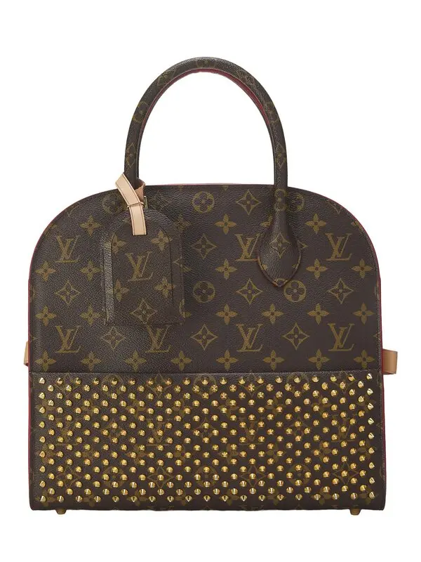 LOUIS VUITTON Christian Louboutin Monogram Iconoclasts Shopping Bag - Red