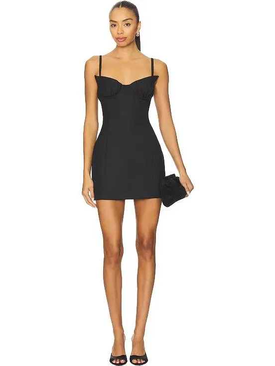 MILKWHITE Mini Dress - Black