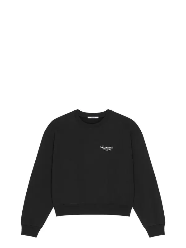 Givenchy Fleece Sweatshirt With Stamp Print - Black