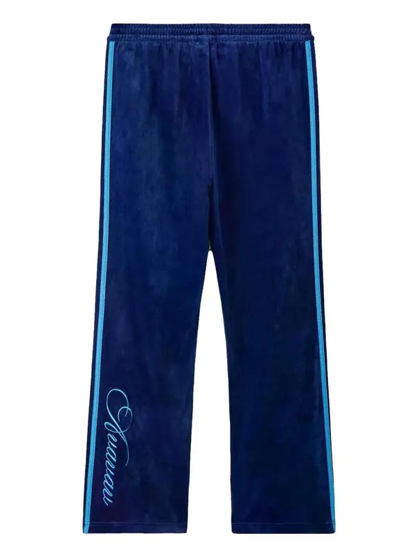 Adidas Velvet Track Pants - Blue