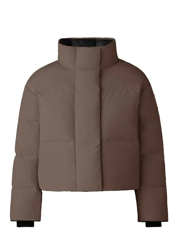 Canada Goose Grandview Cropped Down Jacket - Taupe Grey