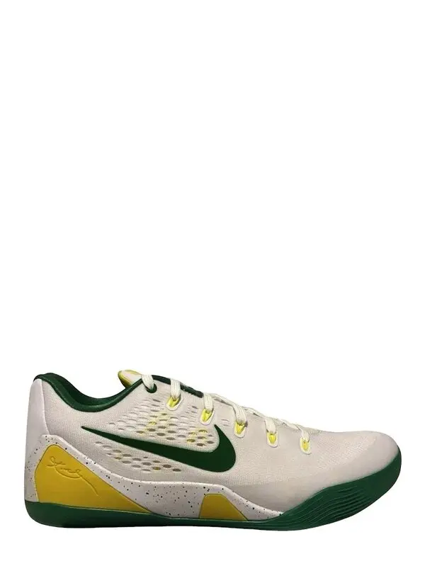 Nike Kobe 9 Em Low Protro Oregon Ducks Pe Sneakers - White/apple Green/yellow Strike