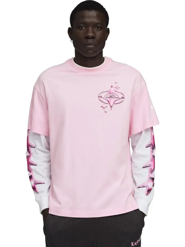 PUMA Lafrancã© Heem Long Sleeve Basketball Tee, Size - Pink