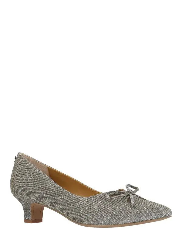 J. Reneé Calinda Kitten Heel Pumps - Pewter