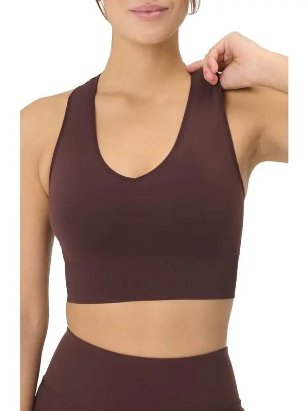 Sweaty Betty Stamina Soft Touch Sports Bra - Sable Brown