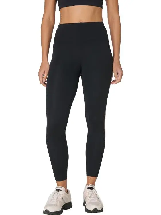Sweaty Betty All Day 7/8 Side Stripe Leggings - Black Taupe
