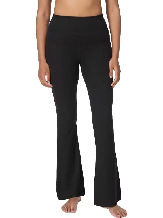 Sweaty Betty Glow Flex Rib Flare Pants - Black