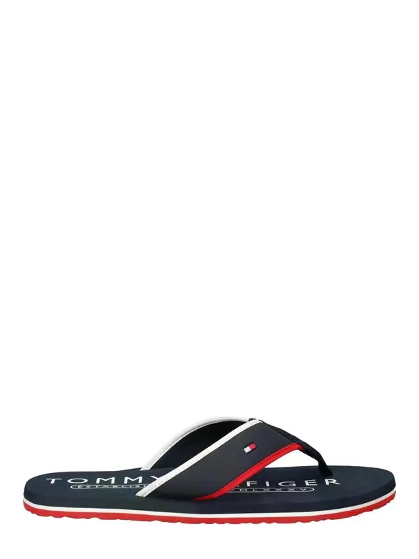 Tommy Hilfiger Striped Slides - Blue