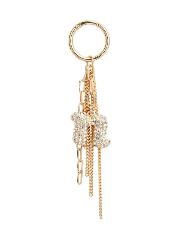 Chelsea28 Pavé Crystal Initial Bag Charm - N- Clear- Gold