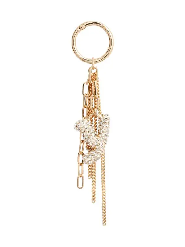 Chelsea28 Pavé Crystal Initial Bag Charm - Y- Clear- Gold