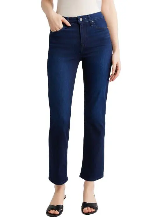 Paige Cindy High-waist Crop Straight-leg Jeans - Elevated