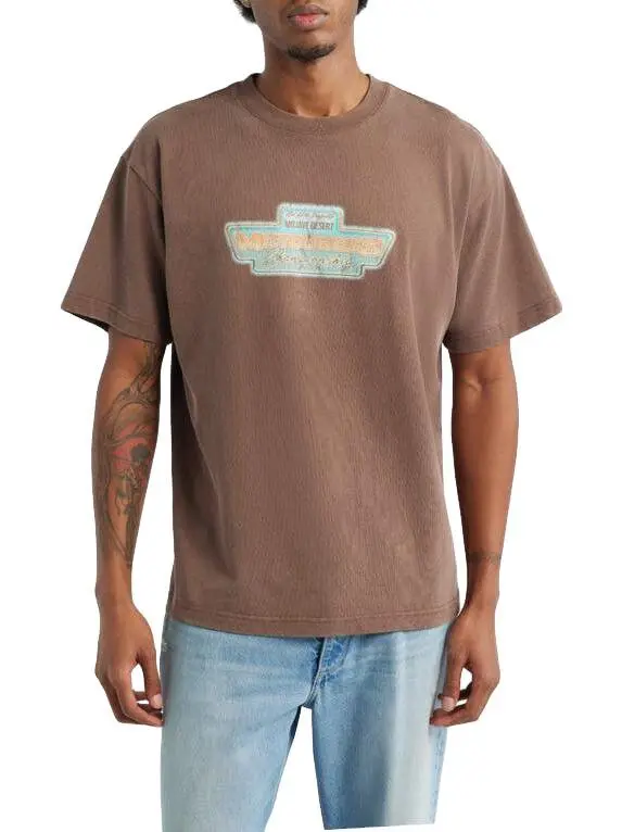 ID SUPPLY CO Npl Motorcross Championship Graphic T-shirt - Washed Brown