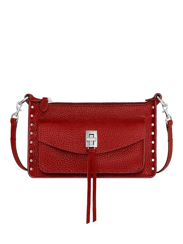 Rebecca Minkoff Mini Darren Leather Crossbody Bag - Siren