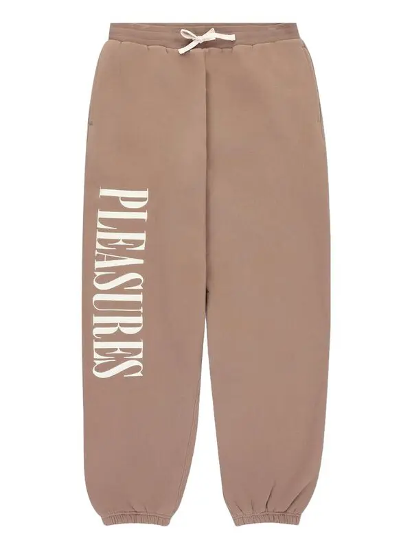 PLEASURES Onyx Logo Joggers - Brown
