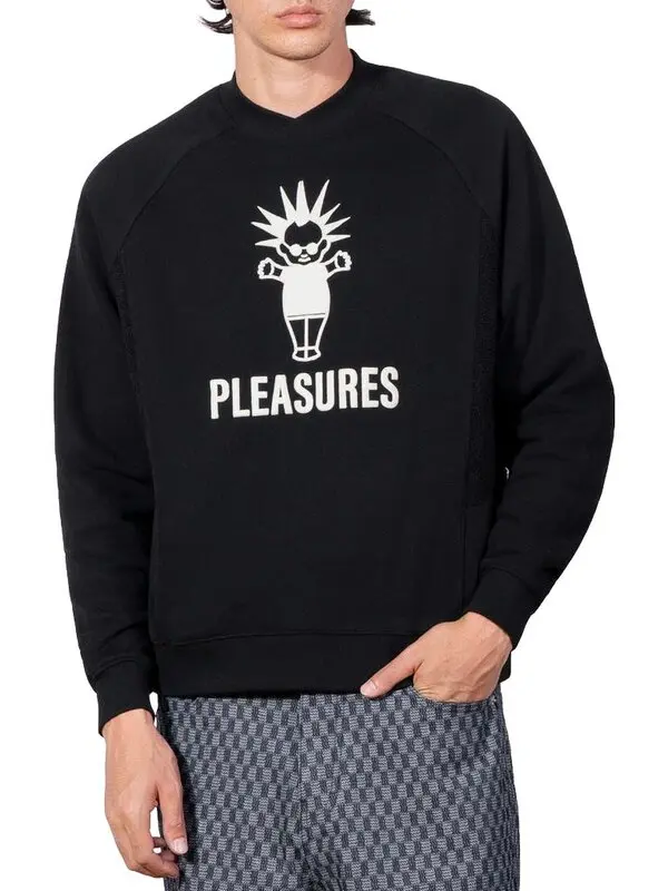 PLEASURES Punk Baby Sweatshirt - Black