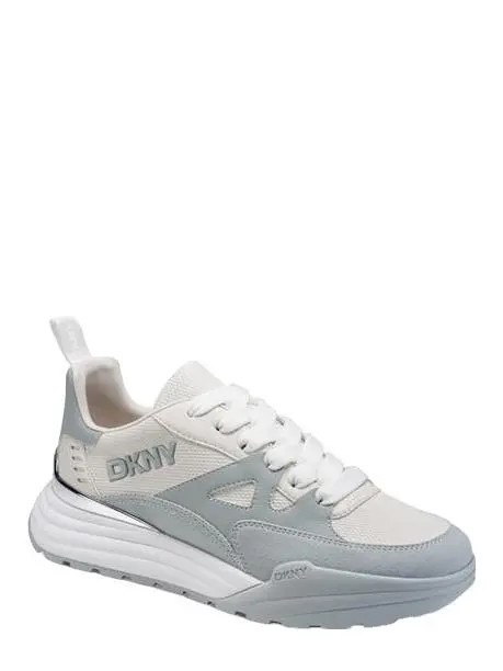 Dkny Zanira Low Top Sneaker - Soft White/storm Grey