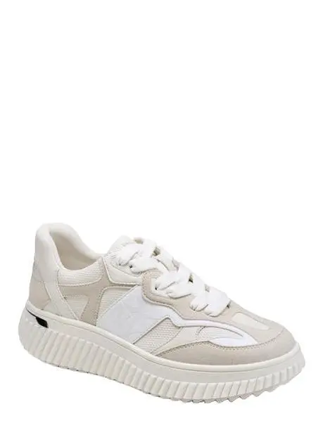 Dkny Lachele Platform Sneakers - Soft White/white
