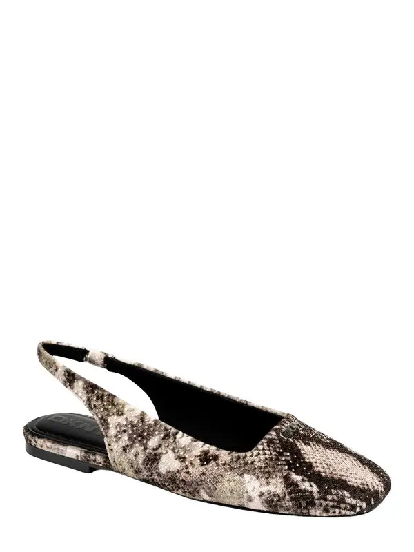 Dkny Darrow Slingback Flat - Beige Multi