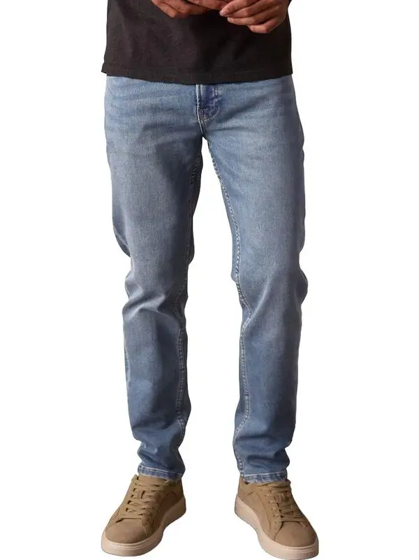 THE NORMAL BRAND Comfort Terry Five-pocket Jeans - Medium Wash