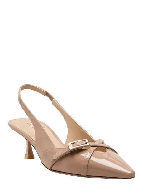 STUART WEITZMAN Georgie Kitten Heel Slingback Pump - Fawn
