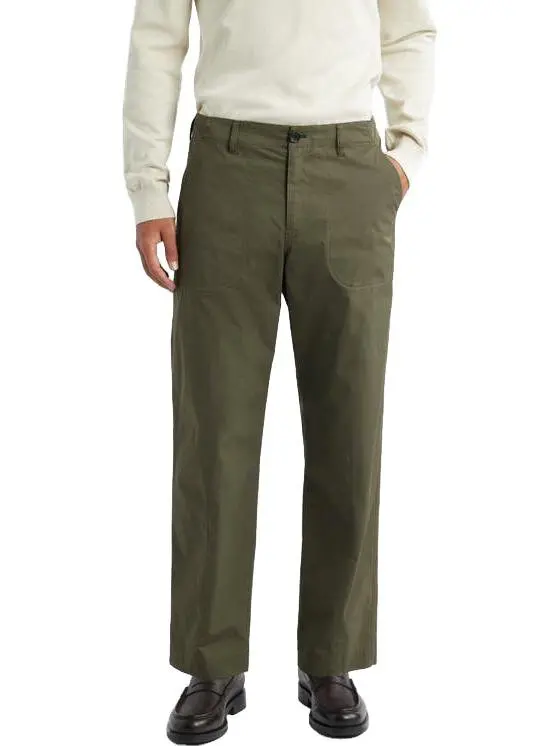 Paul Smith Straight Leg Stretch Tech Chinos - Light Greyish Green