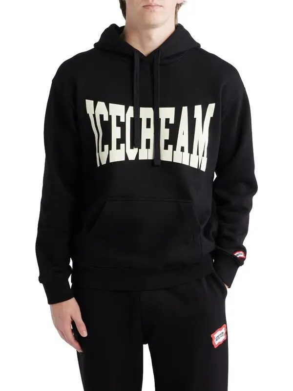 ICECREAM Crystal Graphic Hoodie - Black