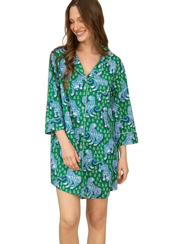 PRINTFRESH Sleep Shirt - Green Juice