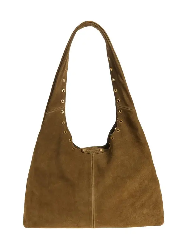 Rebecca Minkoff Industry Suede Hobo Bag - Jungle