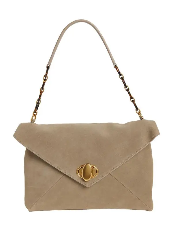 Rebecca Minkoff Love Note Suede Shoulder Bag - Mushroom