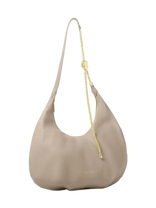 KATIE LOXTON Remi Slider Chain Shoulder Bag - Light Taupe