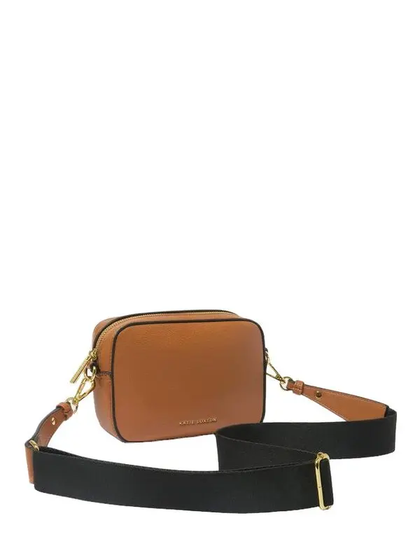 KATIE LOXTON Marni Mini Crossbody Bag - Cognac And Charcoal