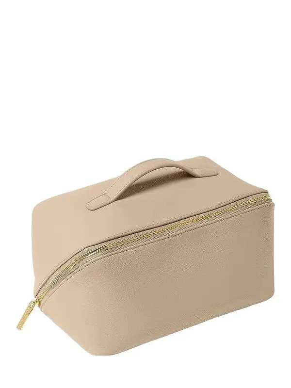 KATIE LOXTON Large Makeup And Toiletry Bag - Light Taupe