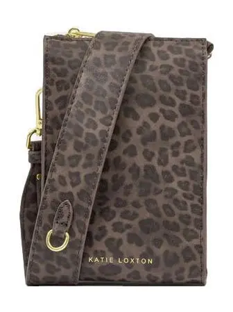 KATIE LOXTON Avery Slim Crossbody Bag - Leopard