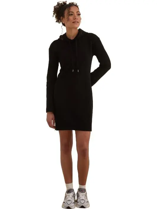 KADA Sweater Hoodie Mini Dress - Ink