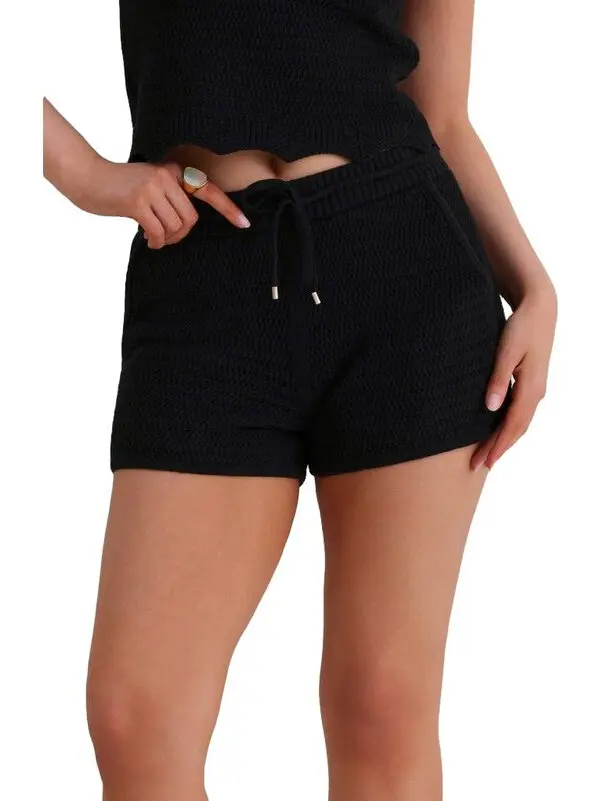 KADA Open Knit Shorts - Ink