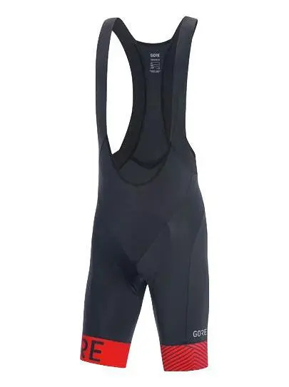 GOREWEAR C5 Optiline Bib Shorts - Black/red