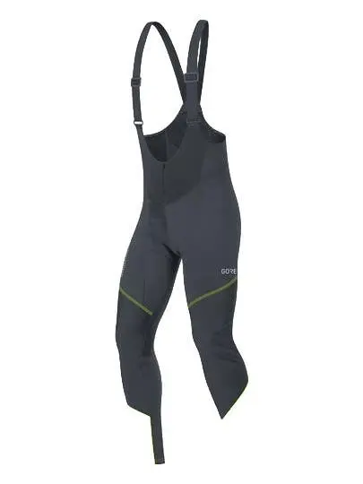GOREWEAR C3 Gore Windstopper Bib Tights - Black/neon Yellow