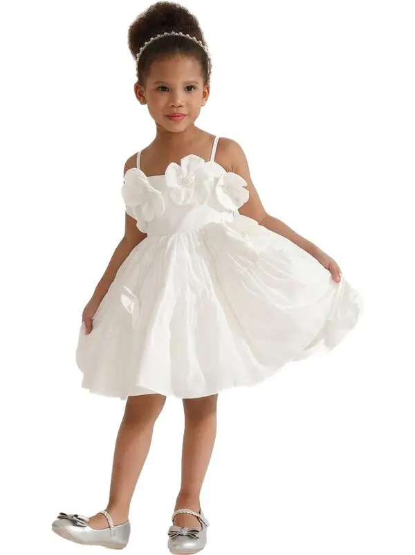 MIMI TUTU Buttercup Ravenna Dress - White