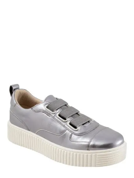 Trotters Bliss Platform Sneaker - Pewter