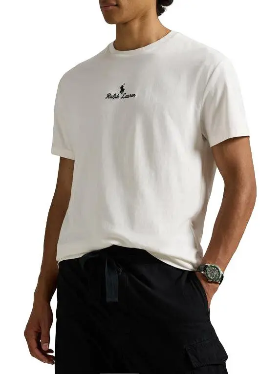 Polo Ralph Lauren Classic Fit Embroidered Logo Jersey T-shirt - Deckwash White