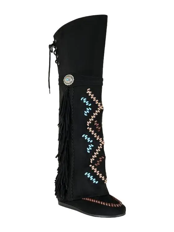 AZALEA WANG Edmund Over-the-knee Boots - Black