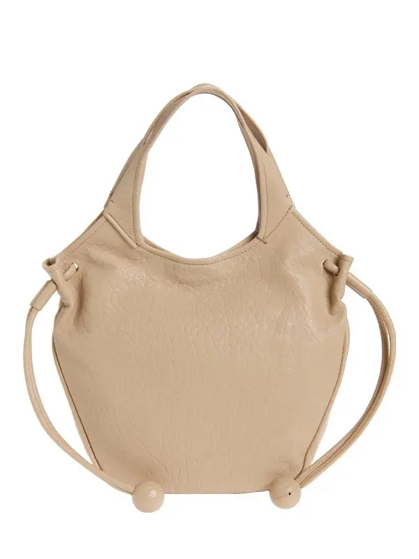 Marni Small Trunkaroo Leather Tote - Dune
